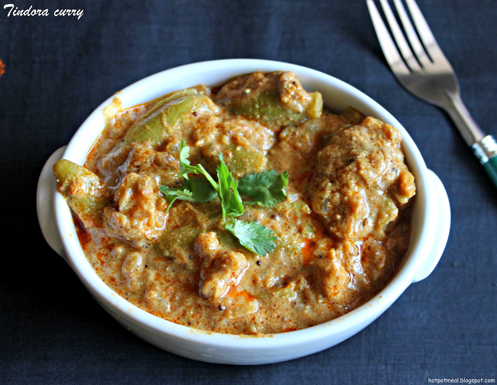 Hot pot cooking: Tindora curry