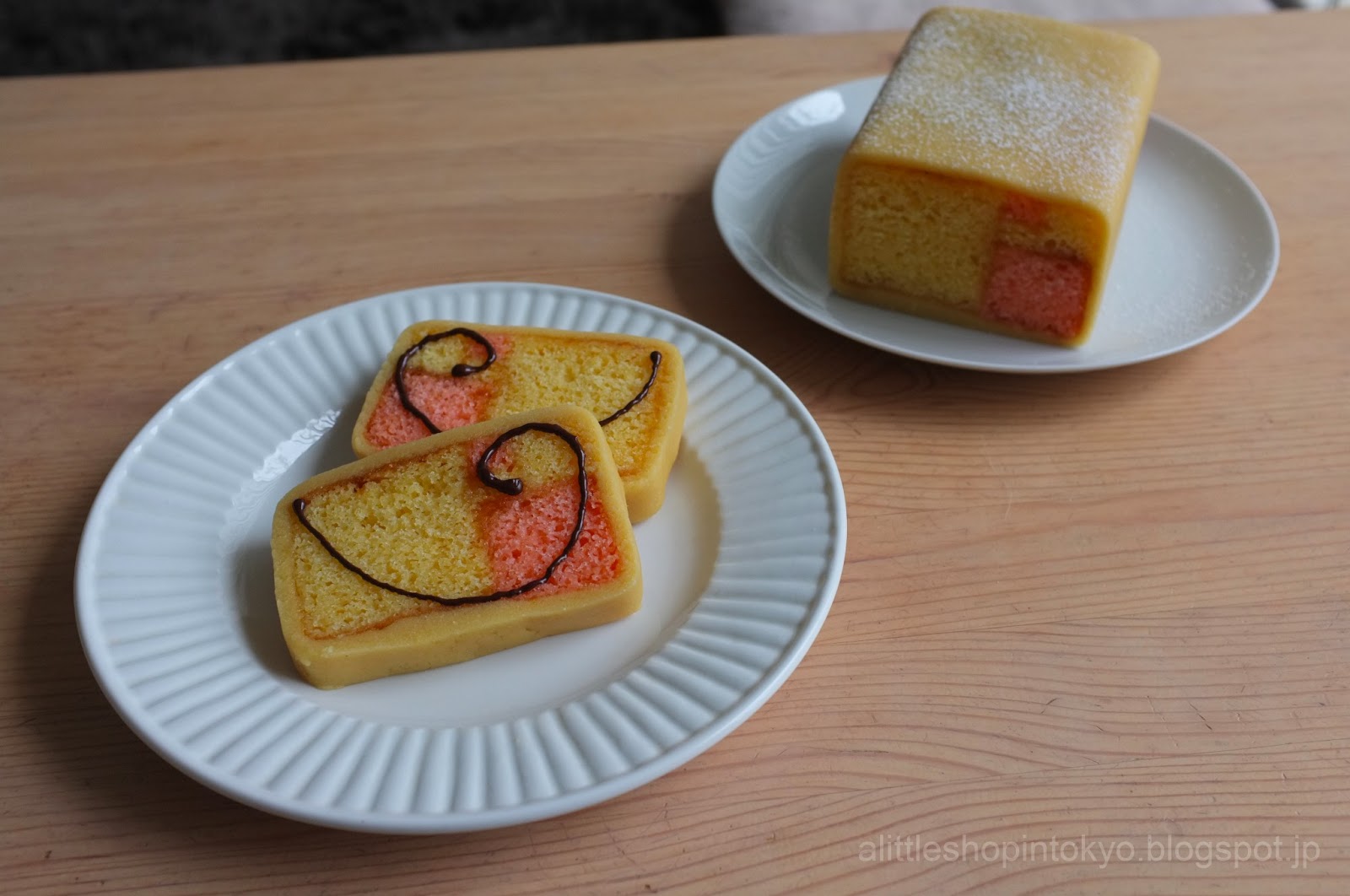 A little shop in Tokyo: Fibonacci cake, a golden ratio Battenberg ...