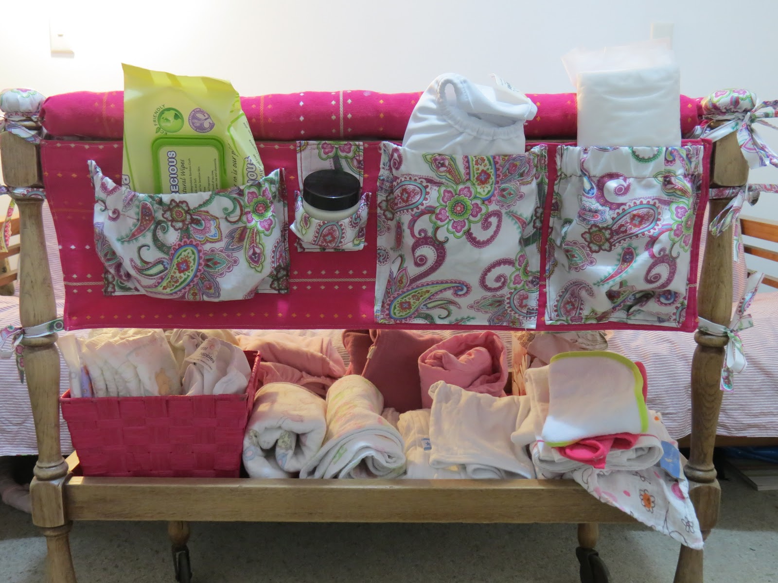 Serenpur Crafts: 'Lots of Love' Baby Changing Trolley