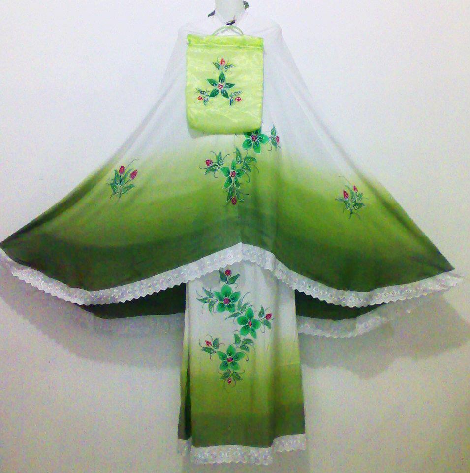 Mukena Bordir Audrasya: MUKENA LUKIS GRADASI RENDA