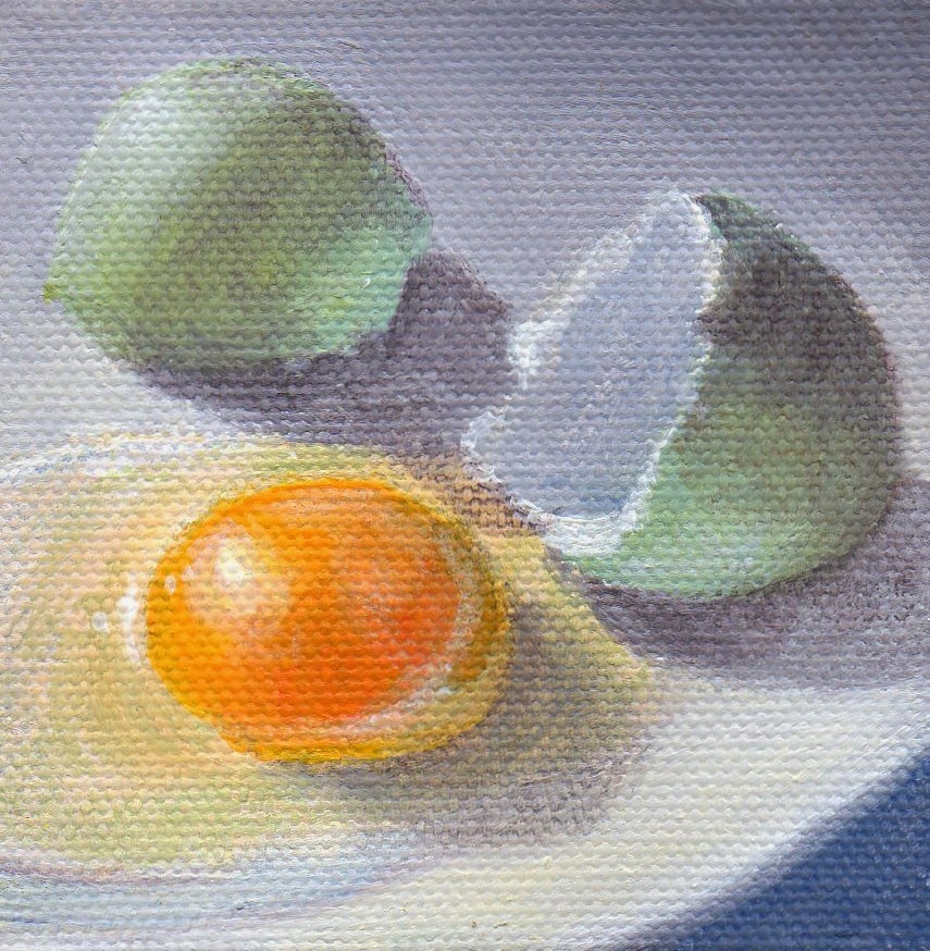 Debbie Shirley Art: Broken - Small Still Life Painting, Kitchen Decor ...