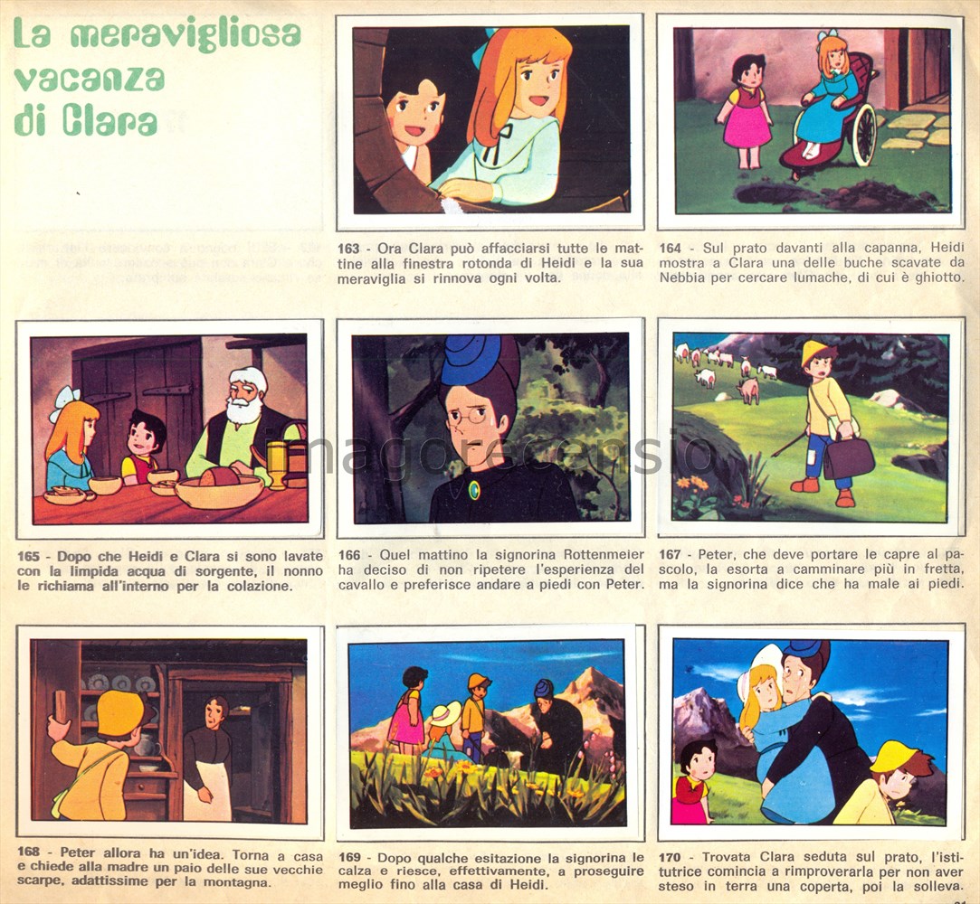 Imago Recensio: "Heidi" - Album figurine Panini 1978