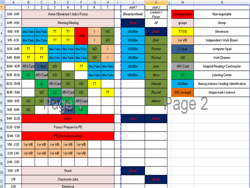 Awesomeness and Autism: Daily Schedules - top priority