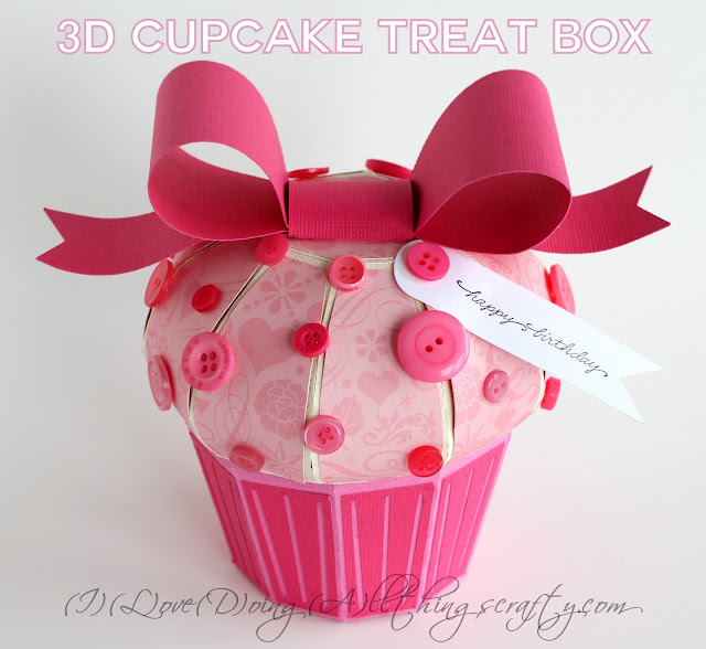 I Love Doing All Things Crafty: Pinkalicious 3D Paper Cupcake Treat Box ...