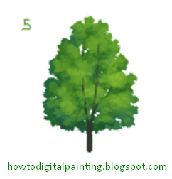 How to Paint Trees ( Basic ) l Digital Painting Tutorials - Digital ...