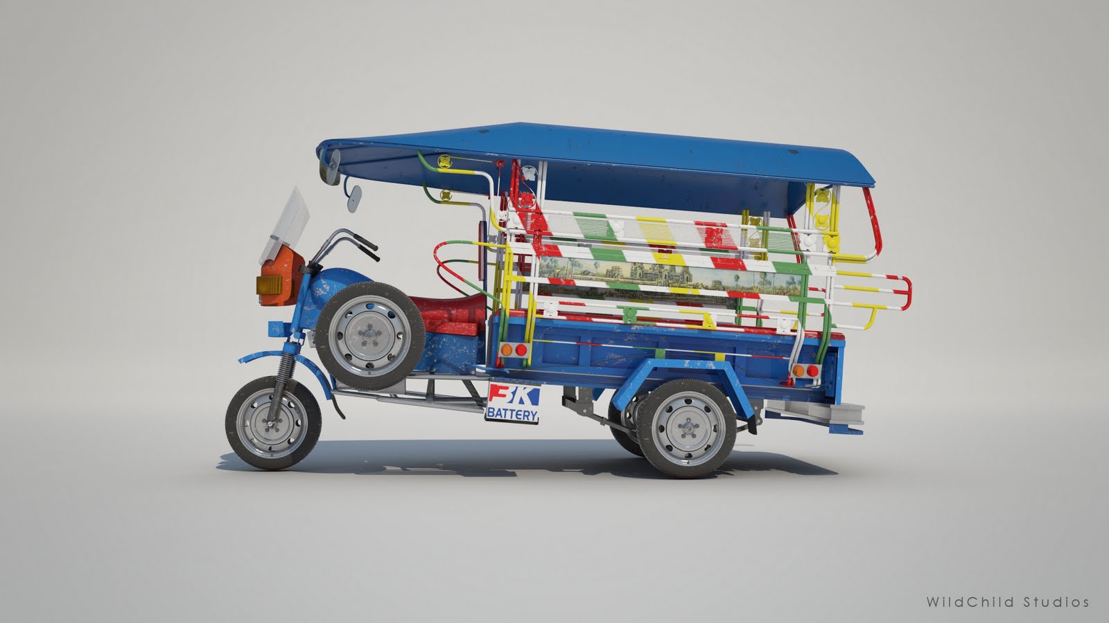 WildChild Studios: 3D Model of Auto Rickshaw