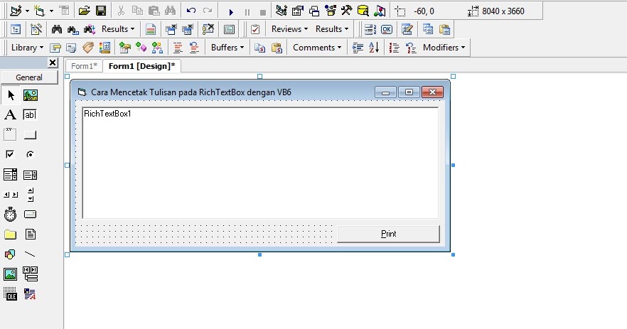 Cara Mencetak Tulisan pada RichTextBox dengan VB6 | Gudang Sourcode ...
