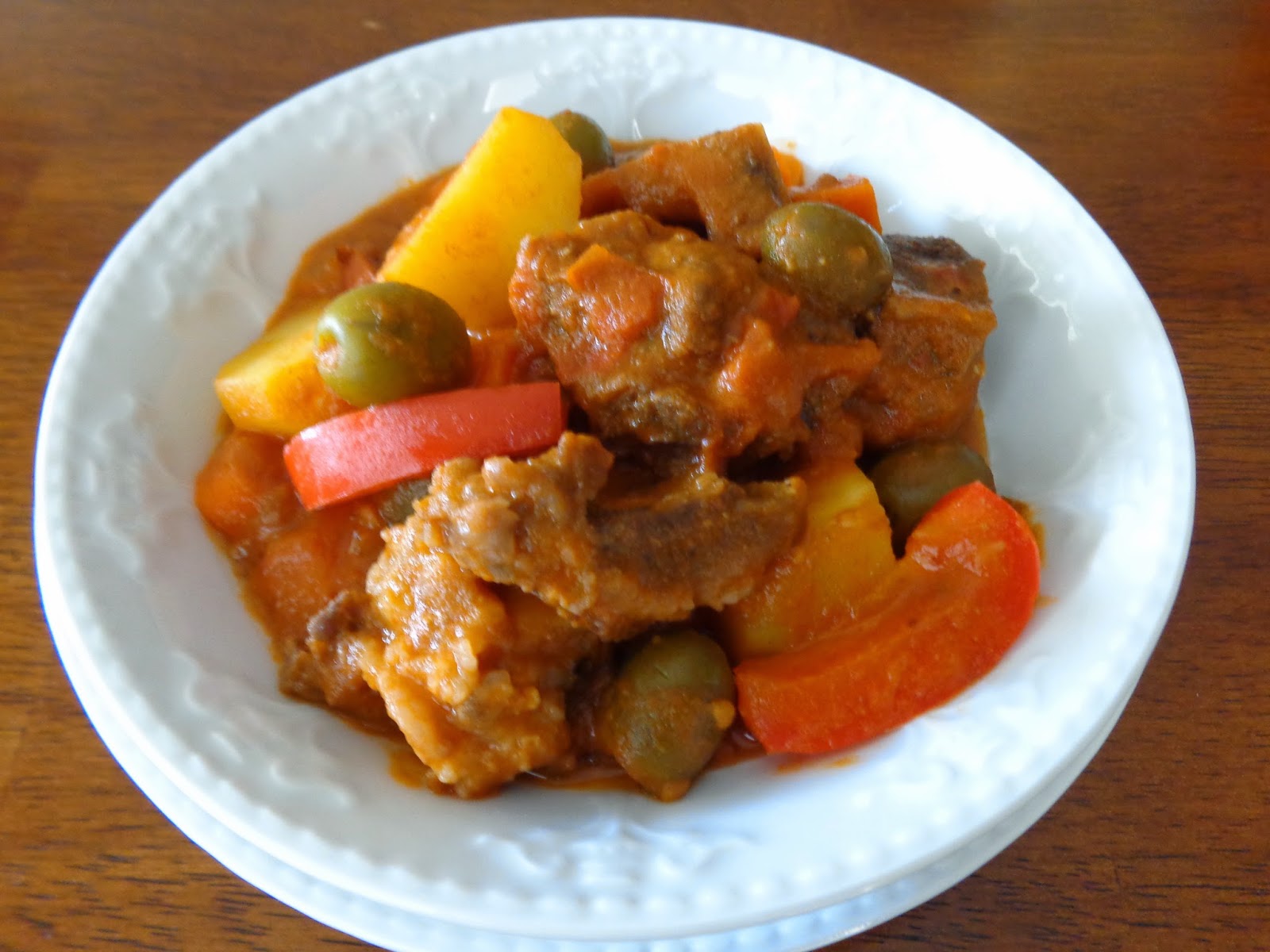 Filipino Food Aficionado: Kalderetang Kambing (Chevon Stewed in Spicy ...