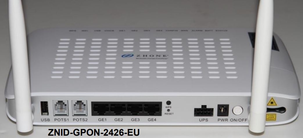 ACCESO A ONT ZHONE (MÓDEM)