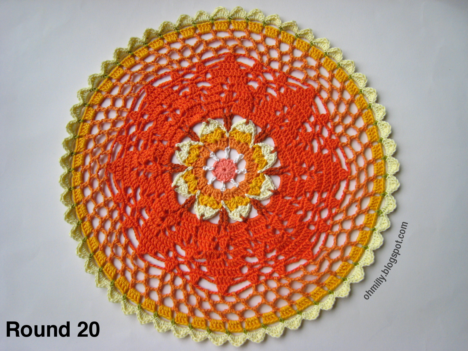 Oh Milly!: Autumn Doily Tutorial