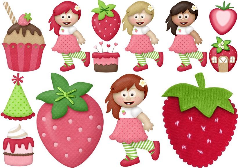 Strawberries Clipart. - Oh My Fiesta! in english