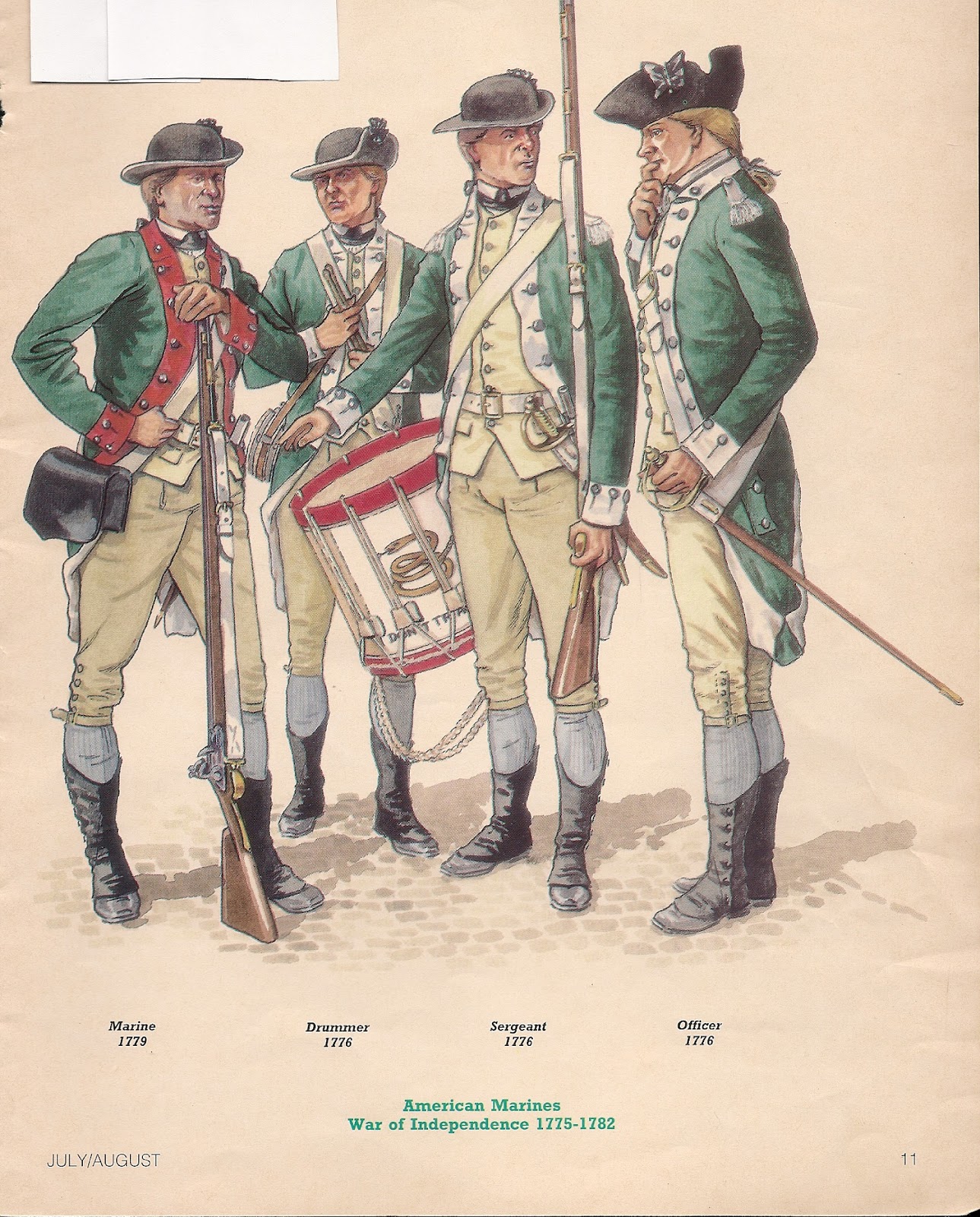 MINIATURAS MILITARES POR ALFONS CÀNOVAS: AMERICAN MARINES 1775-1782.
