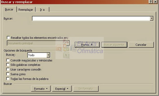 El Aula Ofimática: Buscar y reemplazar texto en Word