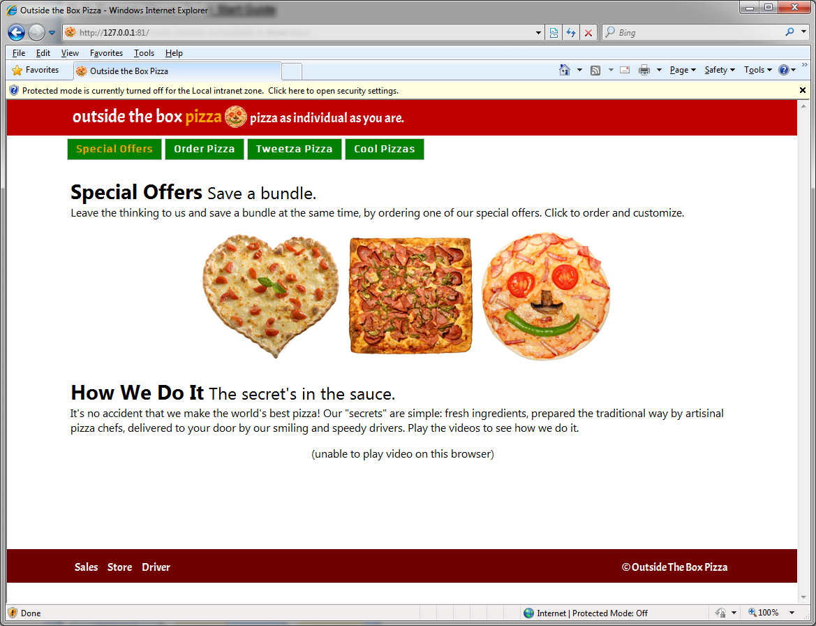 Fire + Ice: David Pallmann's Technology Blog: Outside-the-Box Pizza ...