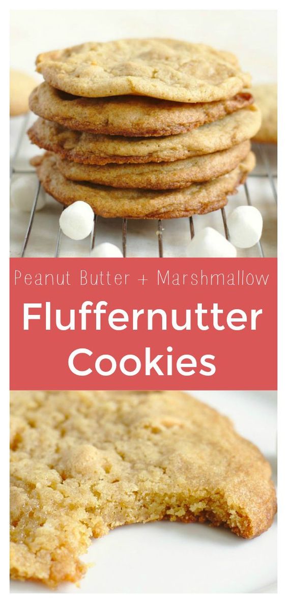 Fluffernutter Cookies - The Dessert Recipes Easest