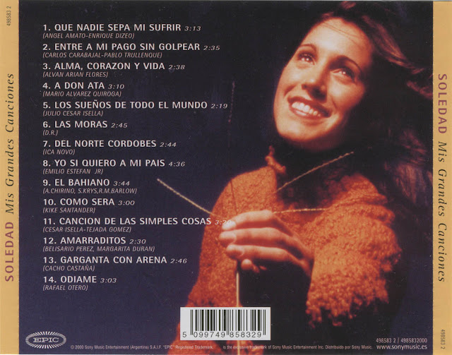 Soledad Pastorutti - Mis grandes canciones (2000) ~ Folkloretube