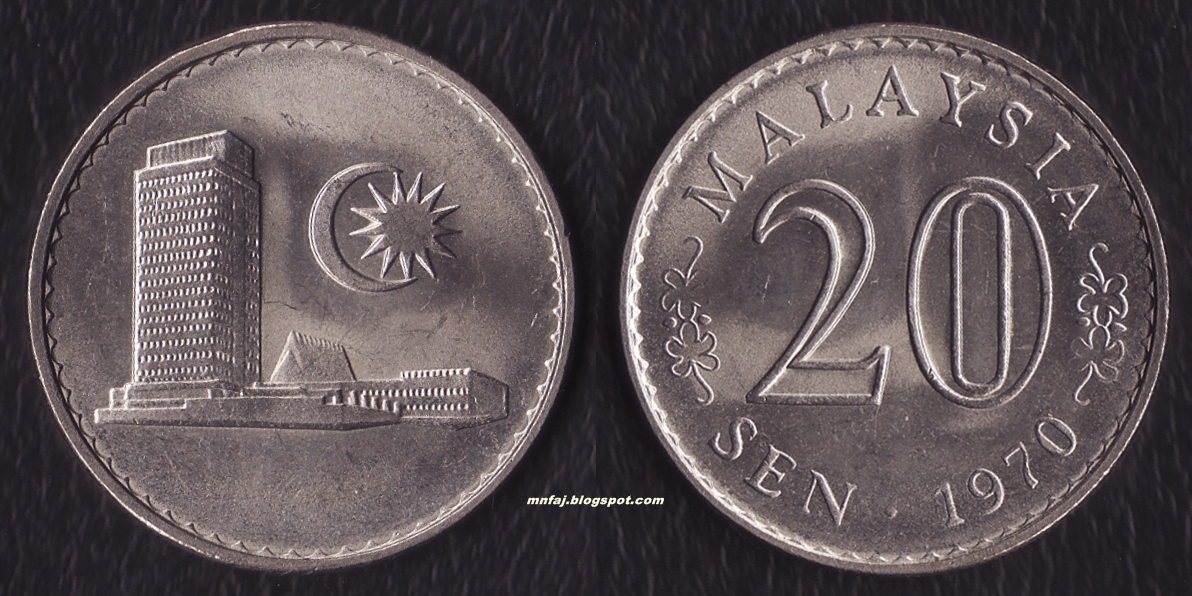 Mnfaj's Coin and Banknotes: 125. Malaysia 20 sen 1970