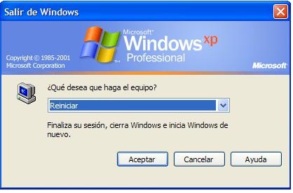 Trucos: Apagado rápido de Windows. shutdown.exe -s -t