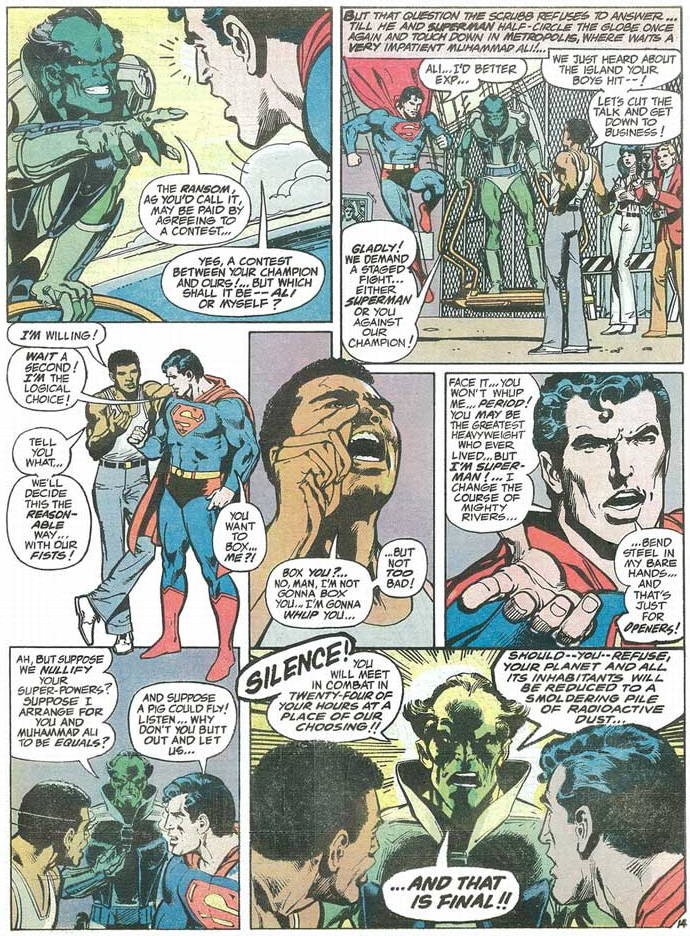 THE ARCHETYPAL ARCHIVE: NULL-MYTHS: SUPERMAN VS. MUHAMMAD ALI (1978)