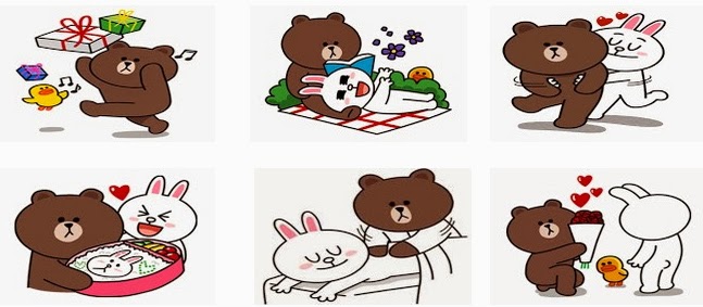 Update Gambar: Download Sticker Line Brown and Cony