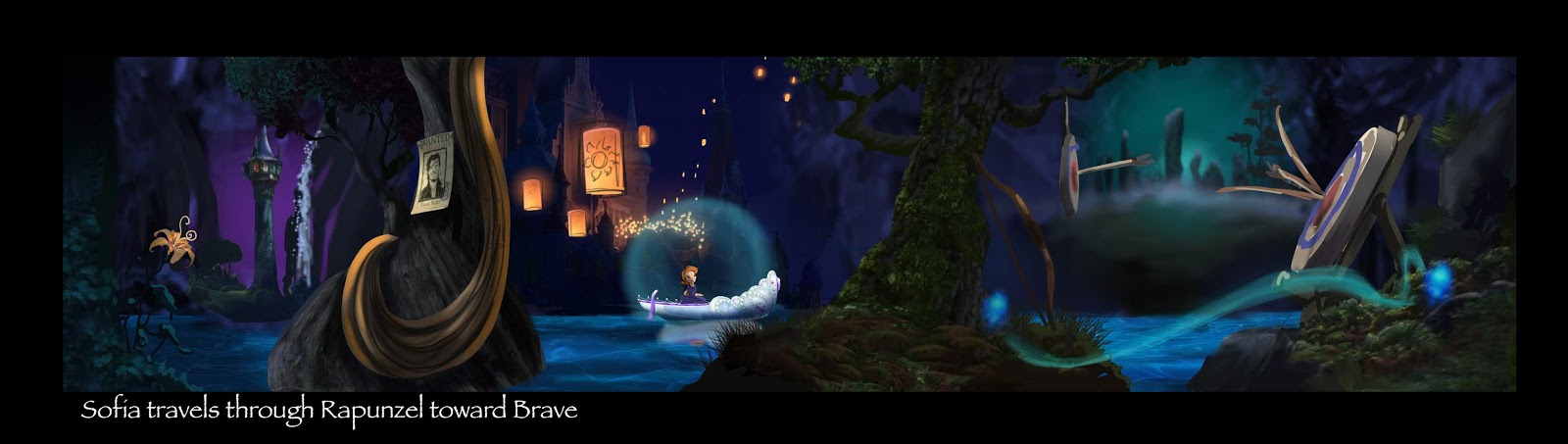 Dee Farnsworth Animation Art : Sofia the First, Secret Library continued