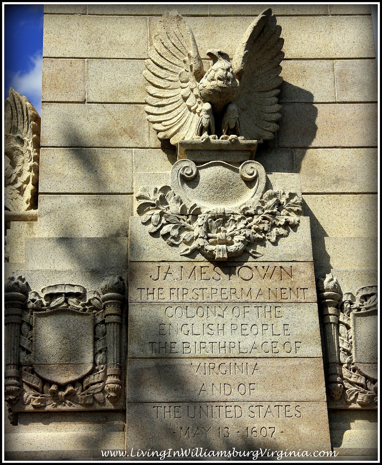 Living In Williamsburg, Virginia: Tercentennial Monument, Jamestown ...