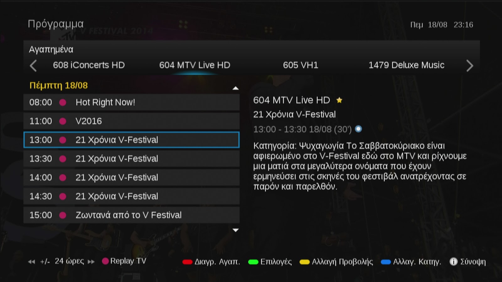 MTV Live HD: Το φεστιβαλικό αφιέρωμα "21 Years of V Festival" μόλις ...