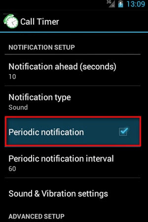 Call Timer - Limit calling duration - Tip for Mobile