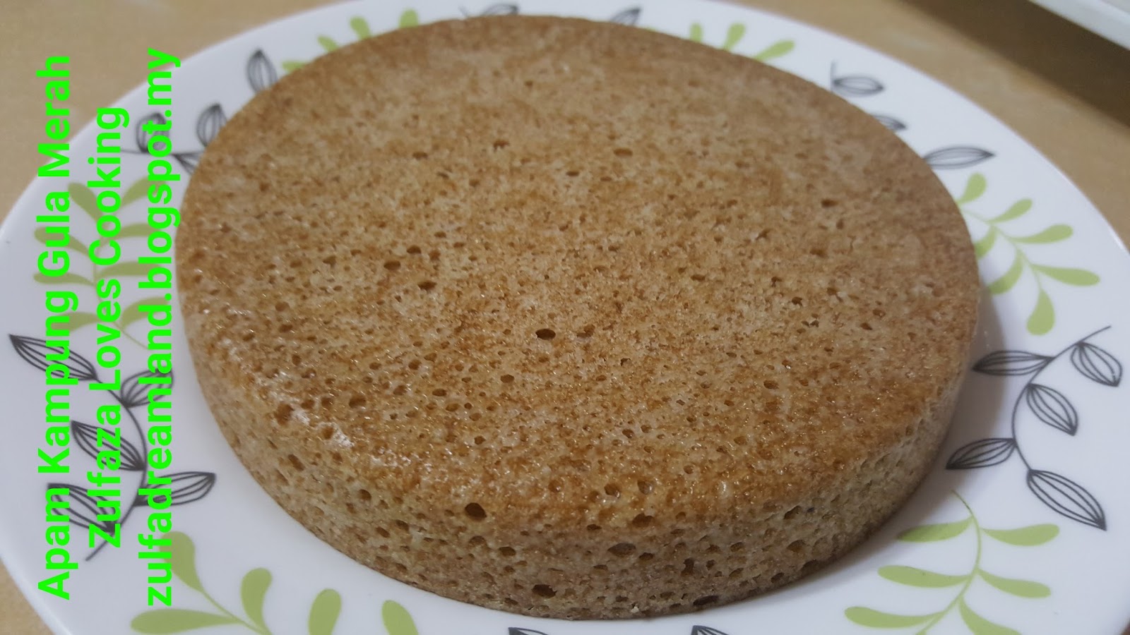 ZULFAZA LOVES COOKING: Apam Kampung Gula Merah