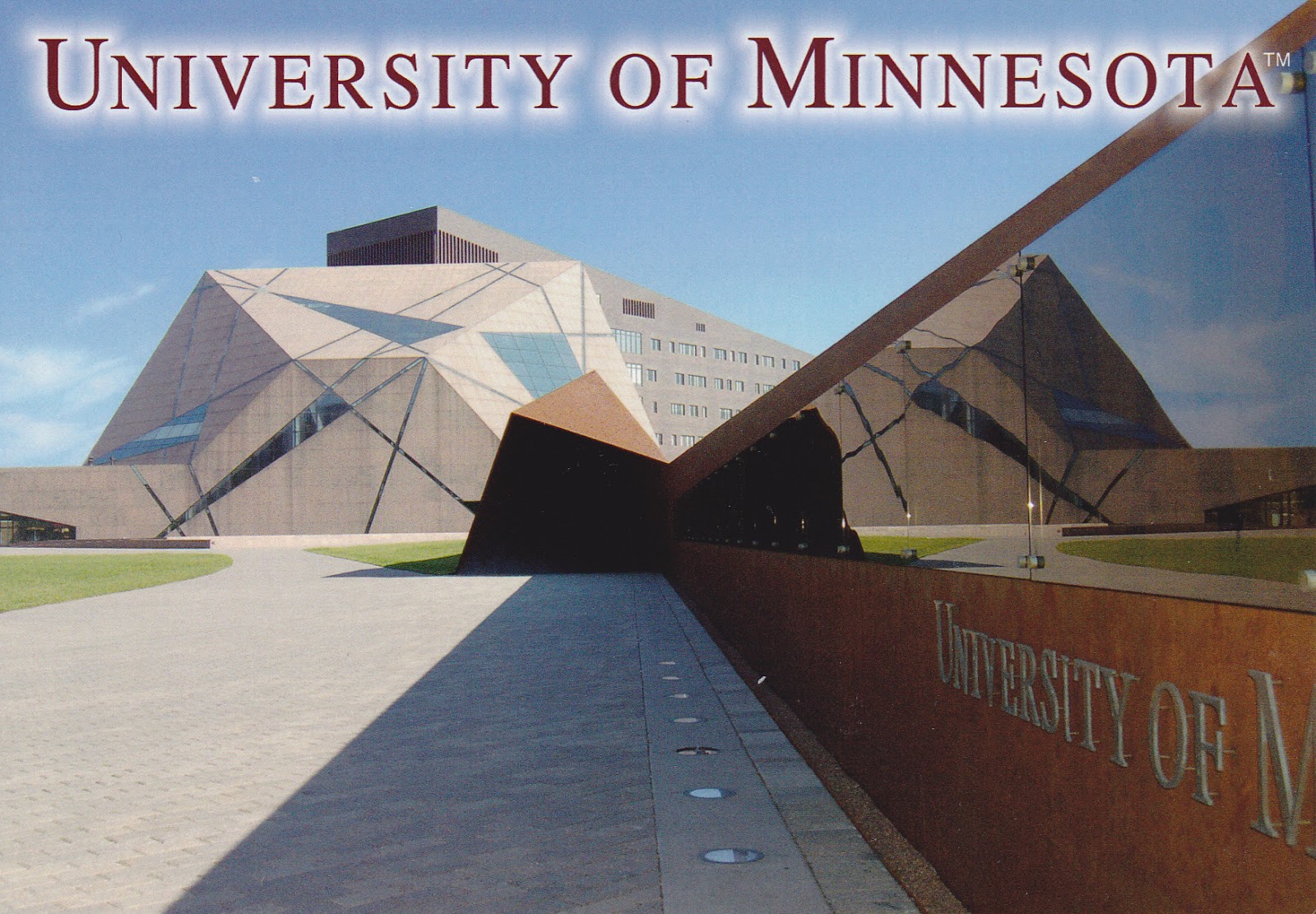 POSTALES INVENTADAS: 911. University of Minnesota. McNamara Alumni Center