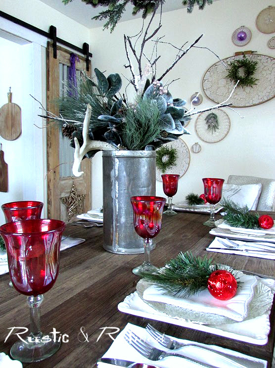 Christmas Tablescape | Rustic & Refined