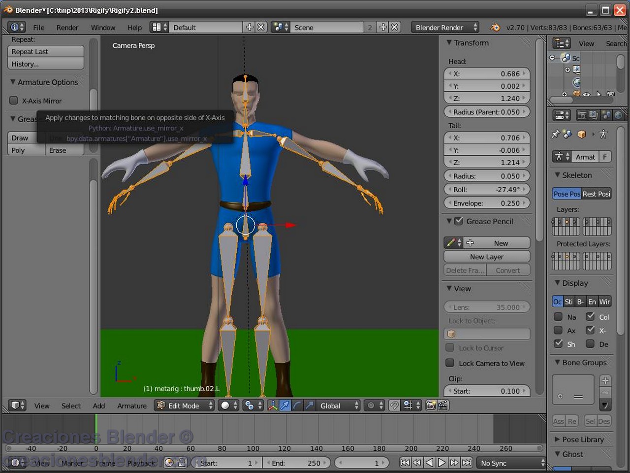Creaciones Blender: Addon Rigify para crear armaduras de forma simple ...