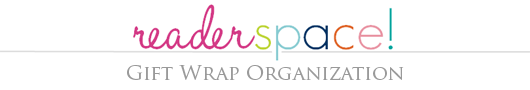IHeart Organizing: Reader Space: Great Gift Wrap Organization!