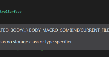 A Piece of the Py: Unreal 4 - this declaration has no storage class or ...