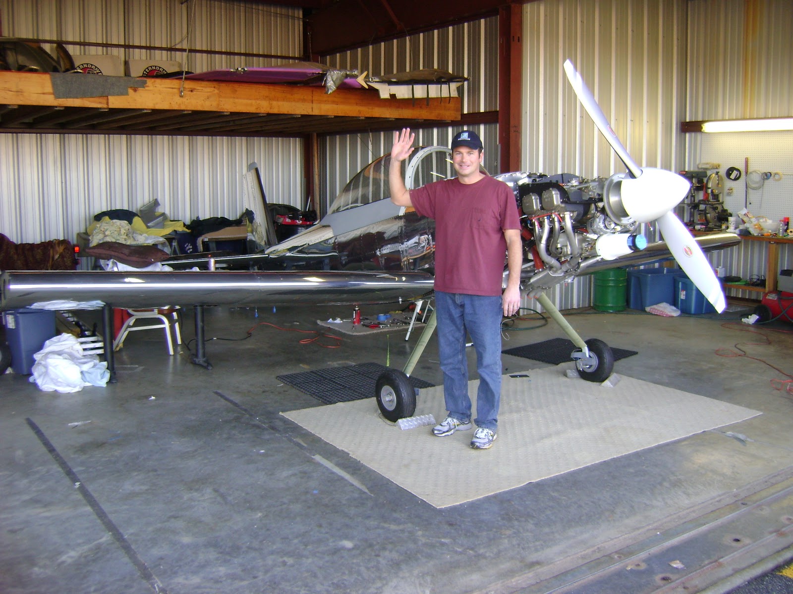 Welcome to JT's RV8 Aircraft Factory!: Final Wing Installation!