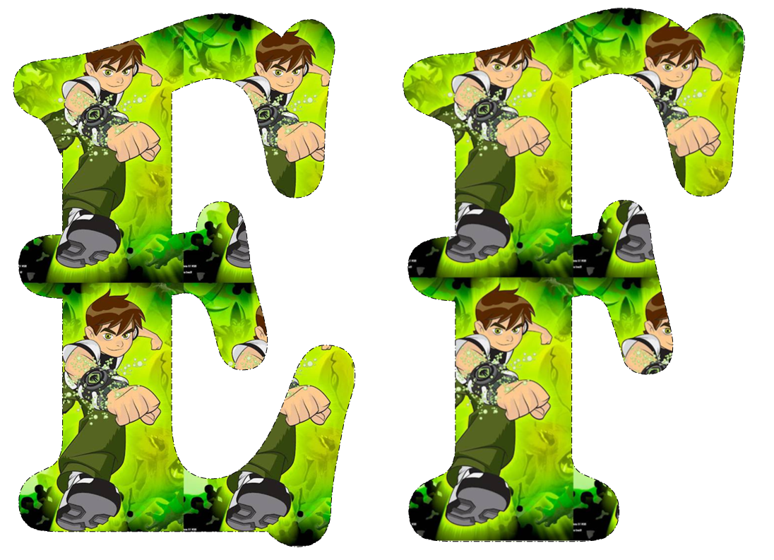 Alfabeto de Ben 10. - Oh my Alfabetos!