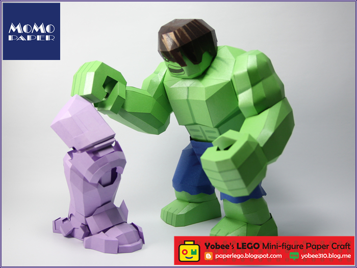 YOBEE'S LEGO MINI-FIGURE PAPER CRAFT: Hulkbuster Papercraft Leg Testing ...