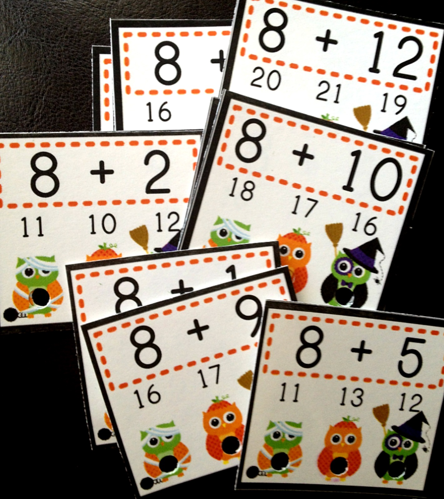 H"OWL"oween Poke Math Games and FREEBIE - FlapJack