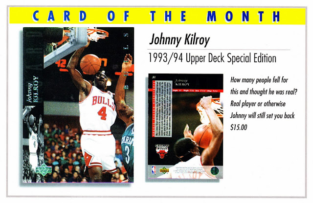 Baseline Leaner: Card of the Week: Johnny Kilroy 1993-94 Upper Deck SE #JK1