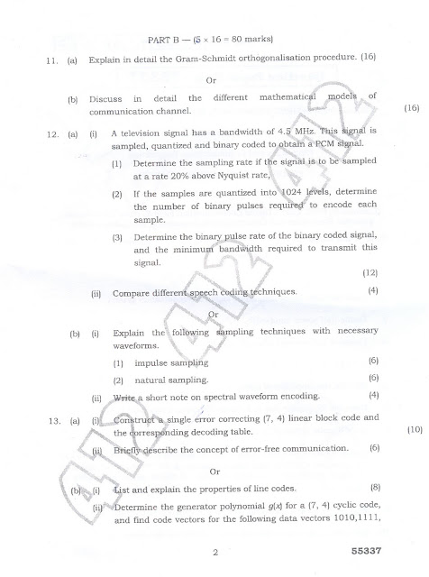EC2301 Digital Communication Nov Dec 2011 Past Question Paper ...
