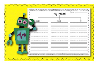 Fall Into First: My Robot Literacy Packet