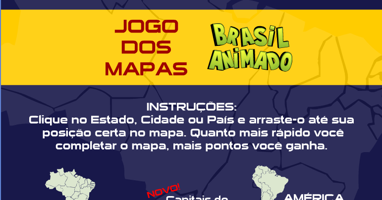 Jogos e Atividades para o LIE: JOGO DOS MAPAS