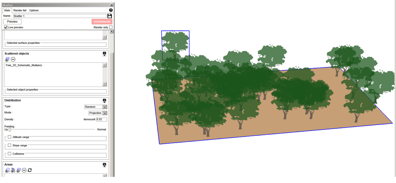 Plugins for sketchup: Skatter - rãi đối tượng thông minh