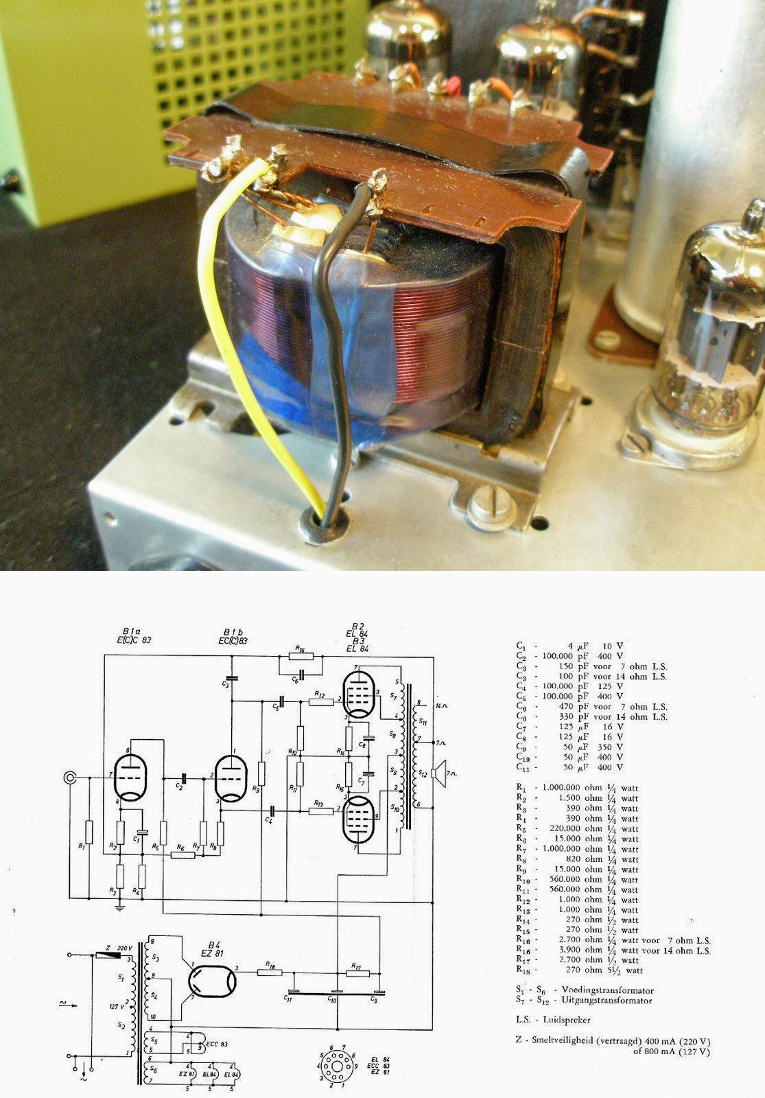 古典音響。墾丁大腳牛教練: Philips Stereo HF306 (真空管機)