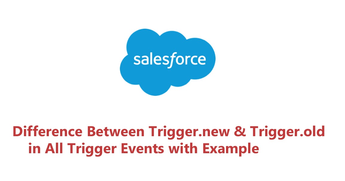 Difference Between Trigger New And Trigger Old In All Trigger Events With Example Salesforce
