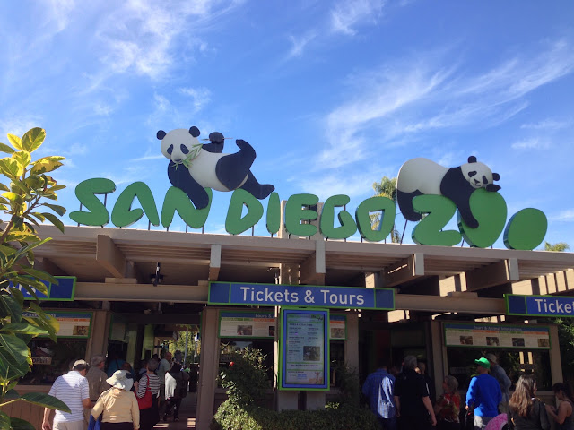 Photo Library Database: The main entrance to San Diego Zoo. Mascot is a ...