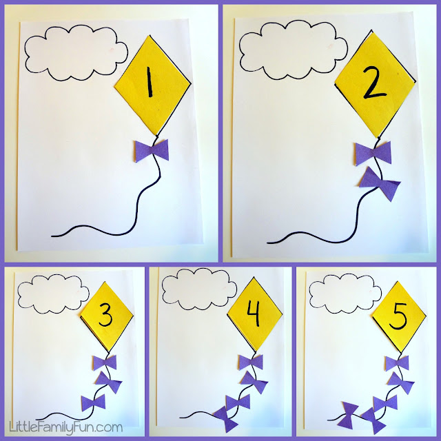 Little Family Fun: Kite Counting - Math Activity for Preschoolers