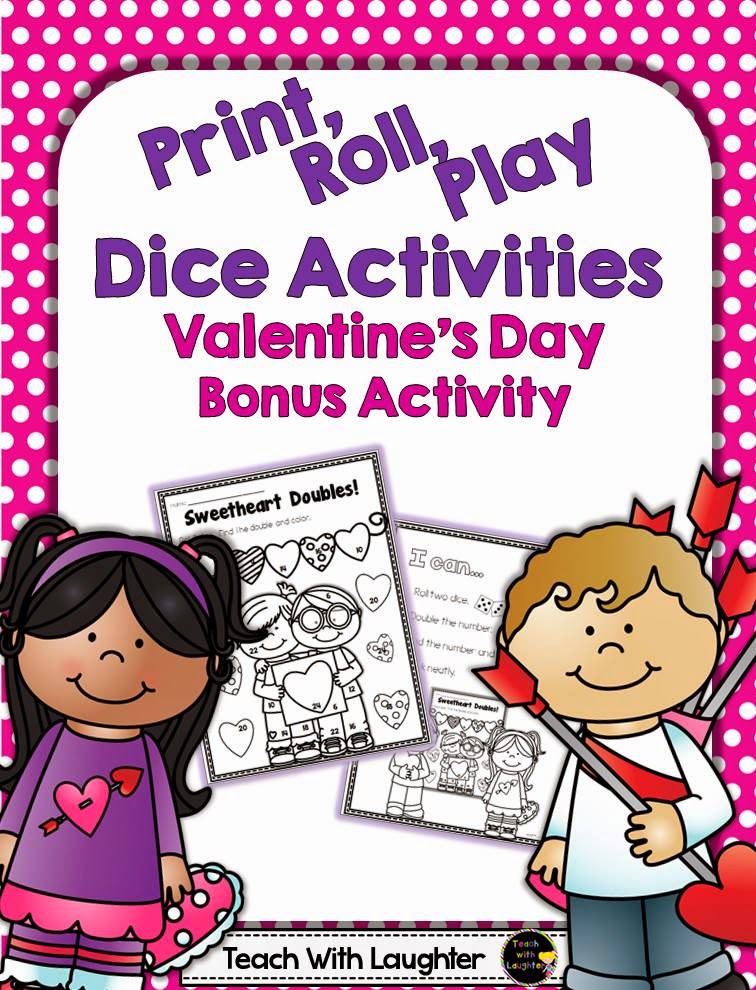 Teach With Laughter: Valentine's Day Dice Activities with a FREEBIE