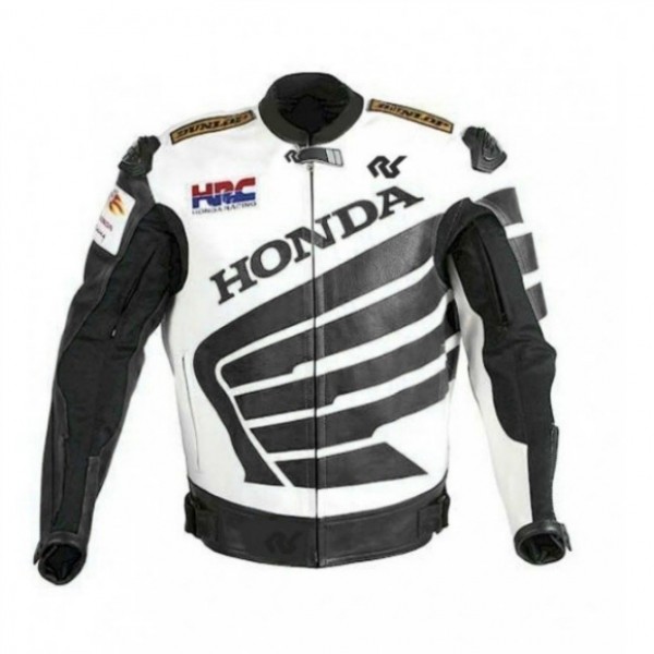 Alpine star Biker Leather Jacket: HONDA MOTORBIKE JACKET, BLACK HONDA ...